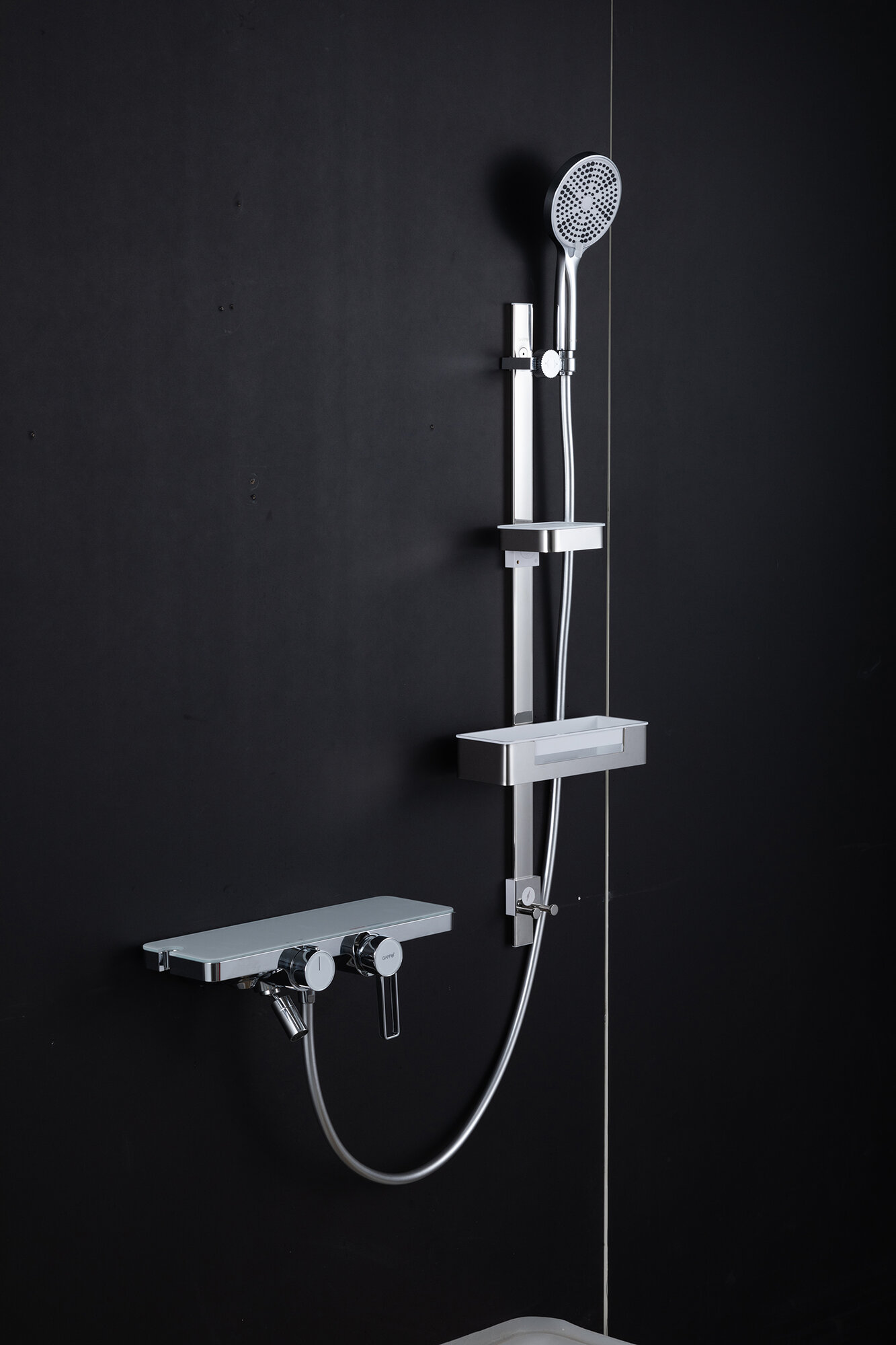 Смеситель для ванны GAPPO G3296-20 с душевым гарнитуром, хром, латунь