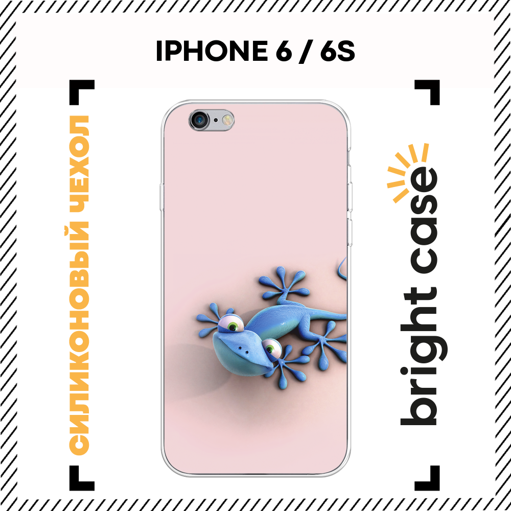 Силиконовый чехол на Apple iPhone 6/6S / Айфон 6/6S с принтом Ящерица