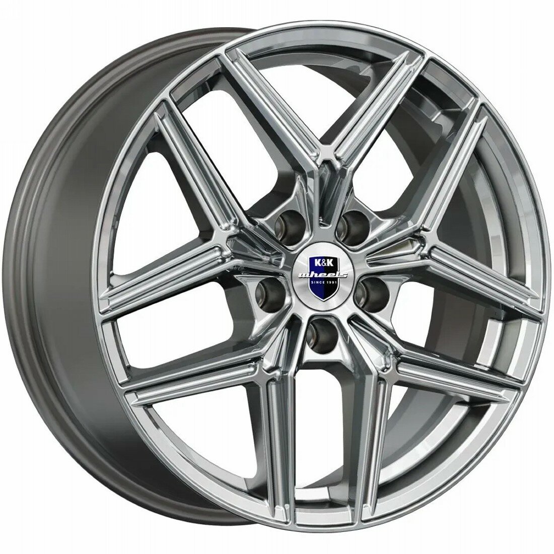 Колесный диск КиК Юнион (КС1025) 7x17 5x108 ET42 67,1 Дарк платинум