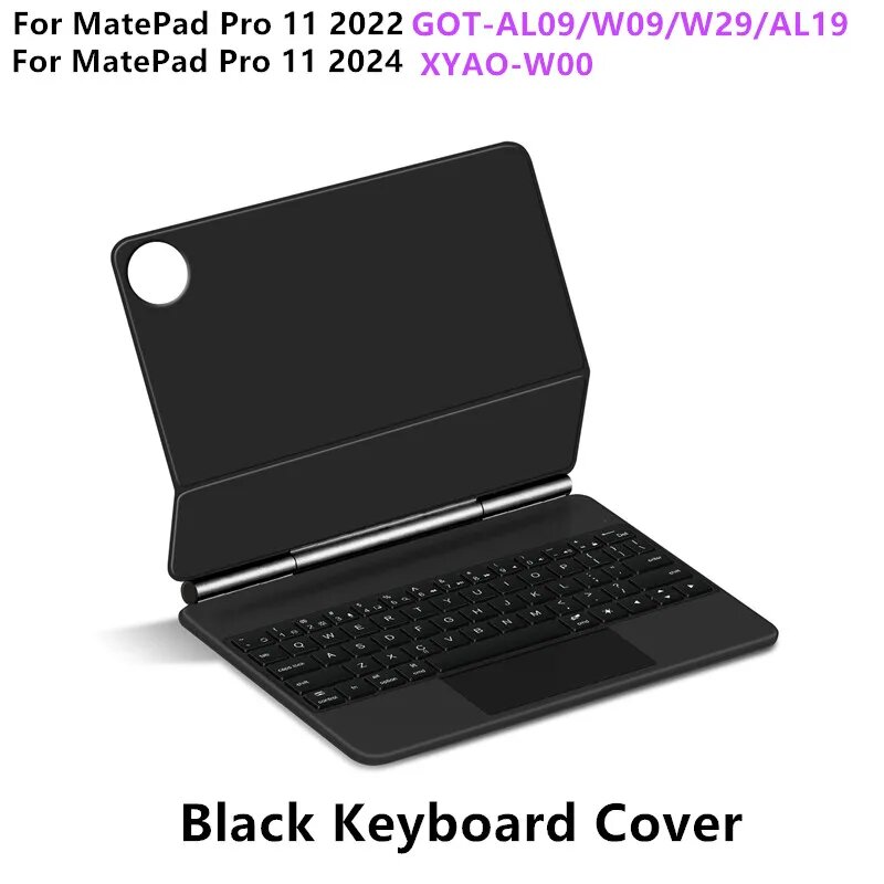 HUWEI Волшебная клавиатура с подсветкой для Huawei MatePad Pro 11 Russian Layout, Black keyboard