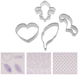 Выемка+мат текстурный для теста Романтика набор Wilton 417-2592 (Набор из 1 шт.)