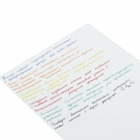 Ручки гелевые пифагор, набор 6 цветов, корпус прозрачный, узел 0,5 мм, линия письма 0,35 мм, 142793