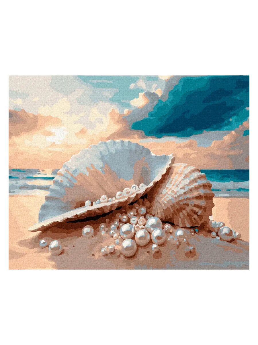 Картина по номерам 40x50 см, "Рожденная морем". Kubanstar