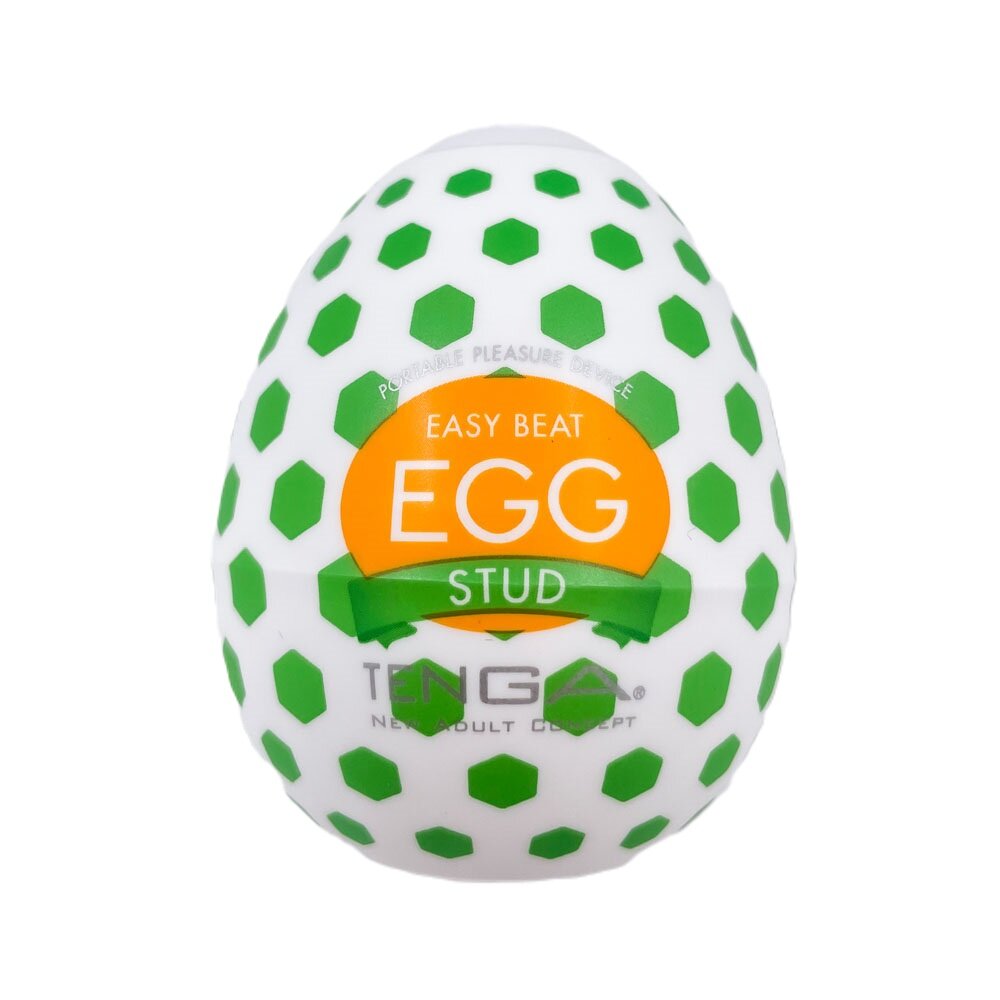 Мастурбатор-яйцо «Tenga Egg WONDER STUD»с рельефом виде шипов-шестигранников.