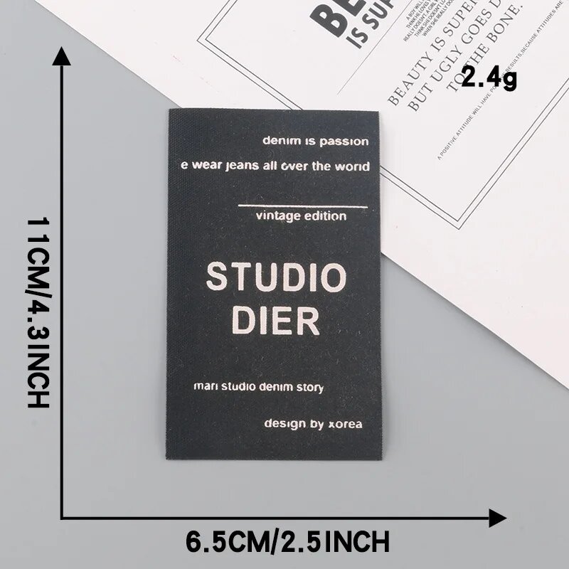 Черный патч Studio Dier вышивка, 6.5x11см, BU342-7