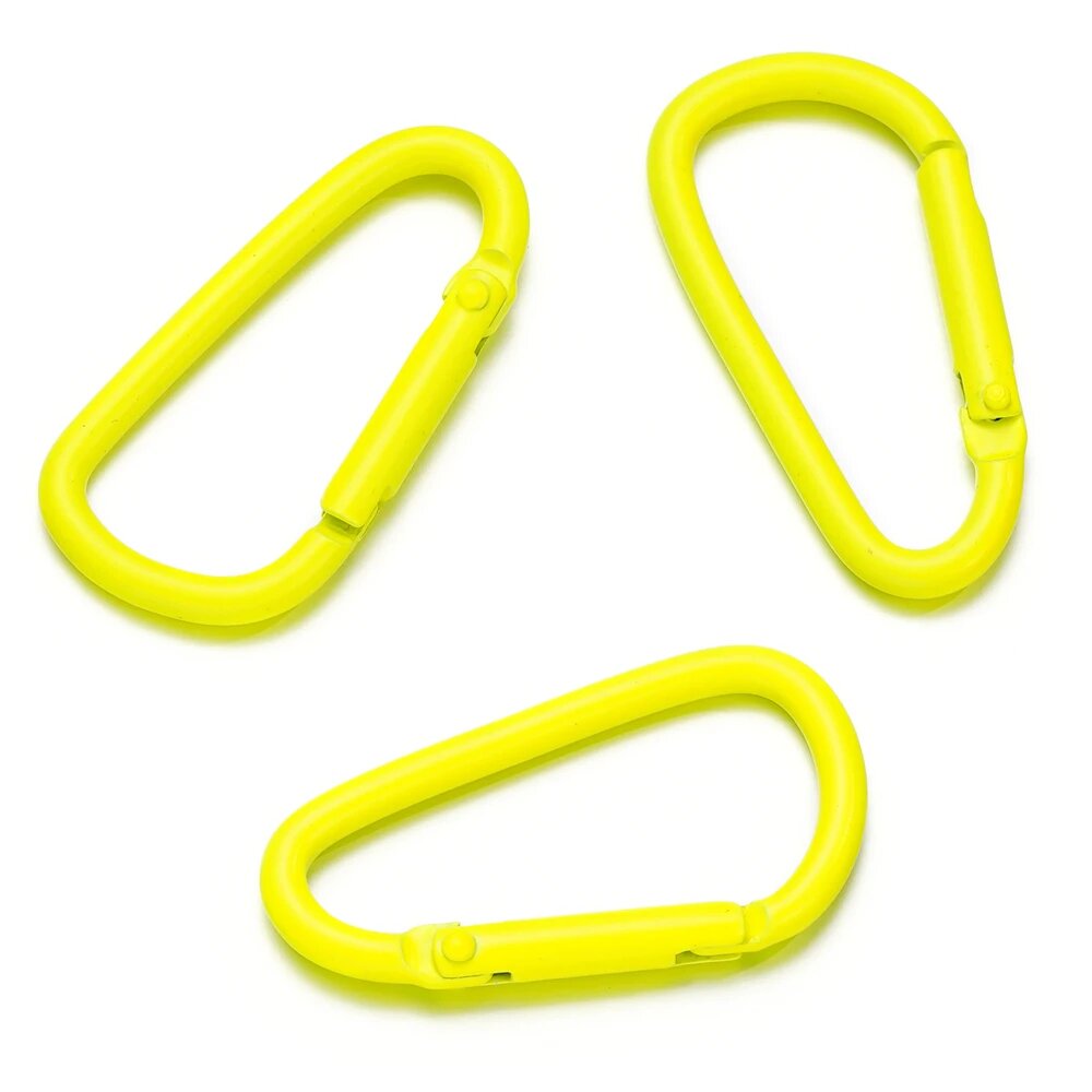 Светло-желтые карабины, Yellow, 3 шт.