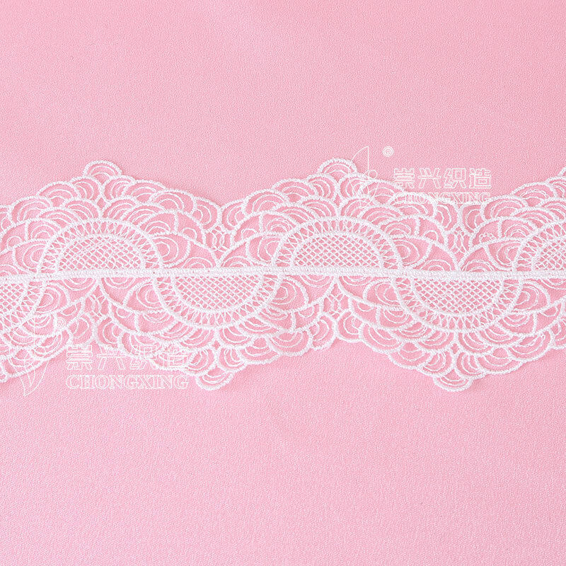 Кружево, молочный шелк, белое