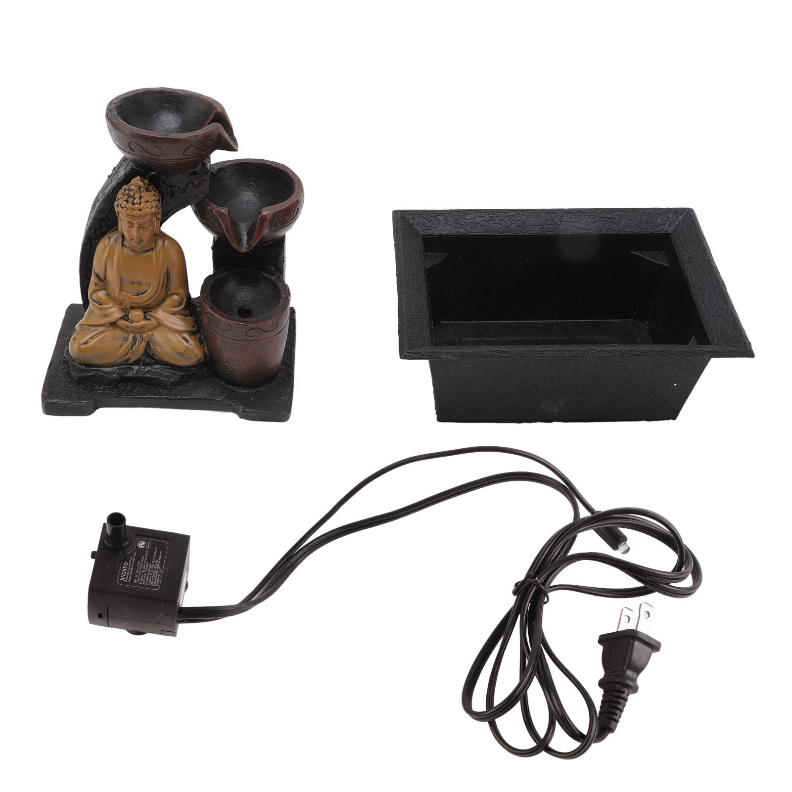 Декоративный фонтан "Водопад Будды" с LED-освещением (EU plug)