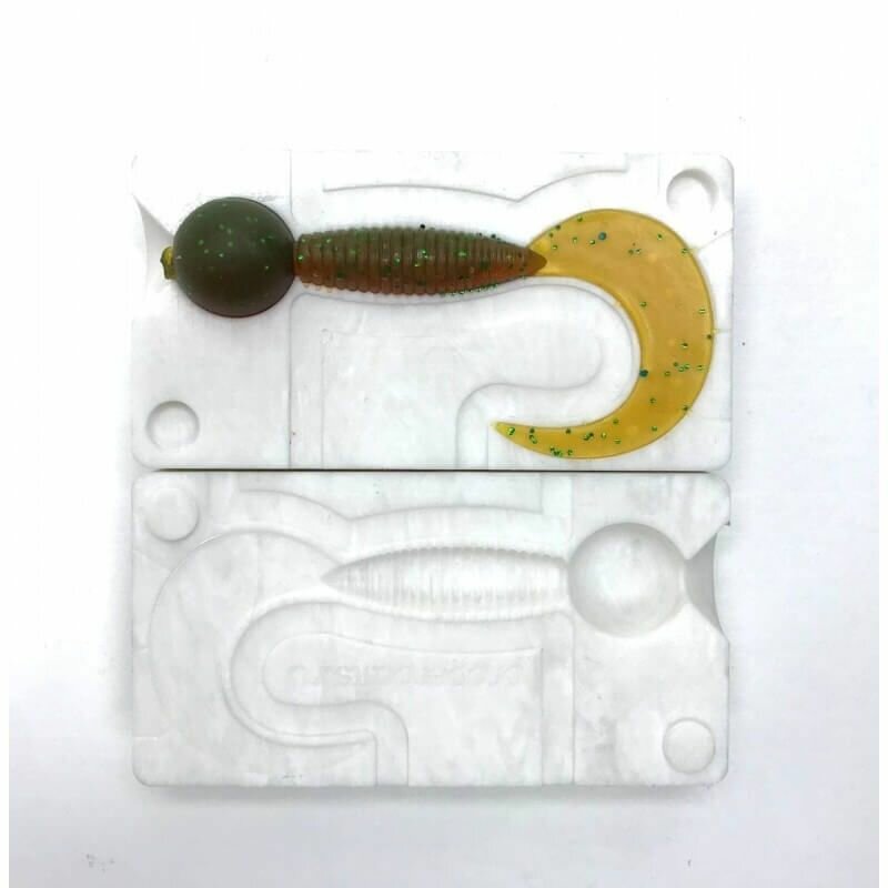 Форма для литья рыболовных силиконовых приманок Jiltys 3" 75mm, 1 место