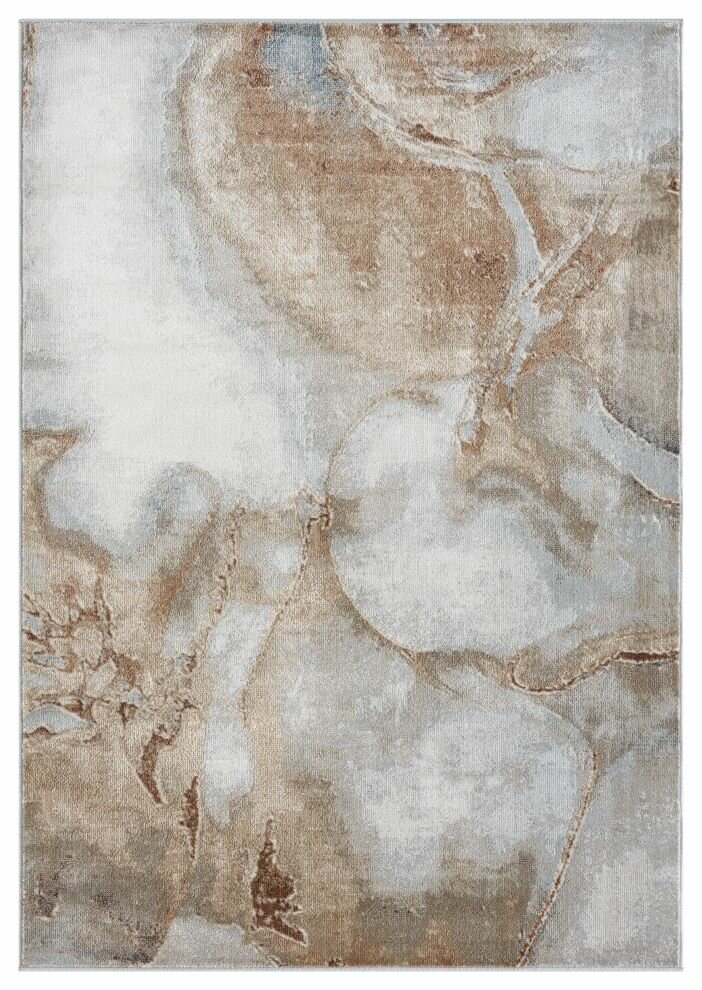 Ковер Ustunsoy "HOLLY A1910A 80х150см", тканый, высокоплотный ворс, кремово-бежевый