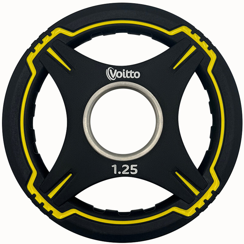 Диск TPU с 4-мя хватами Voitto V-303 1,25 кг, черный (d51)