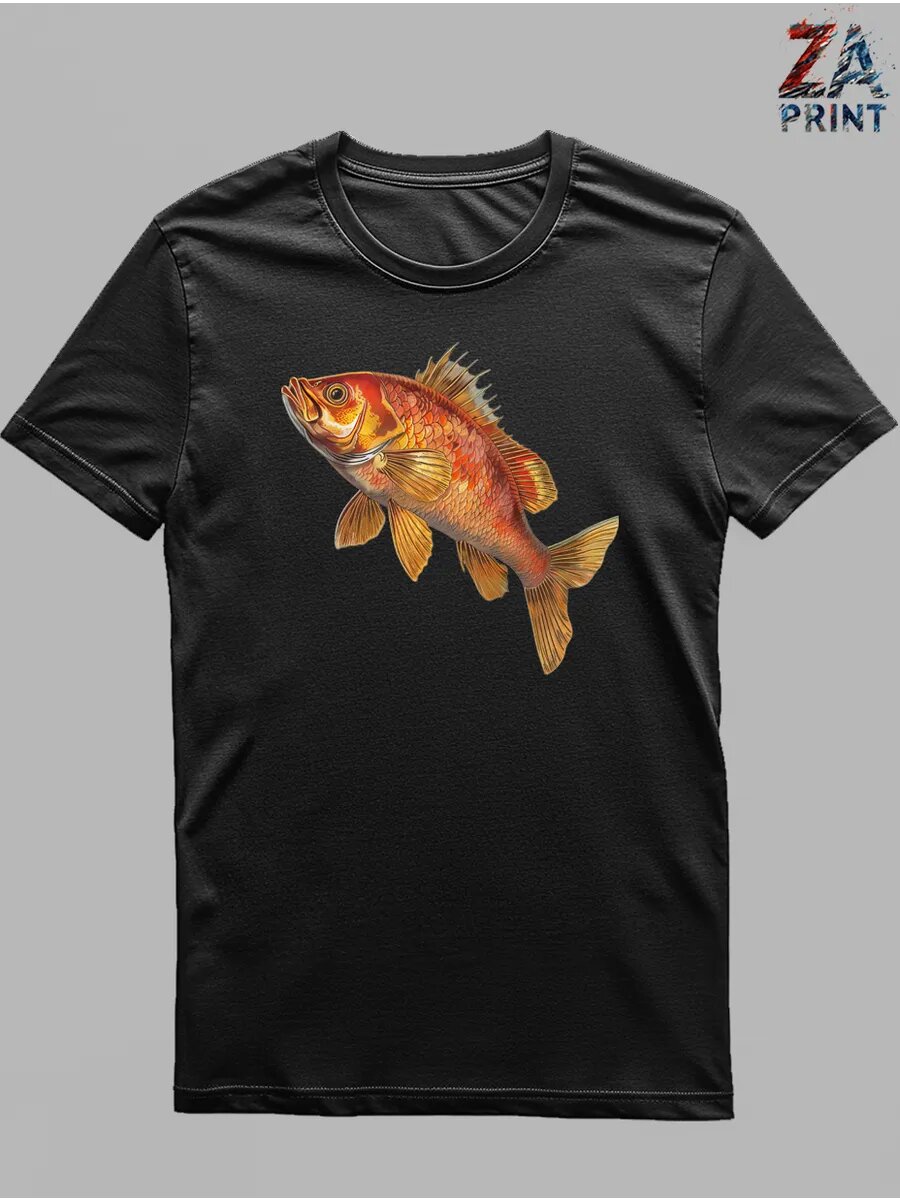 Футболка золотая рыбка