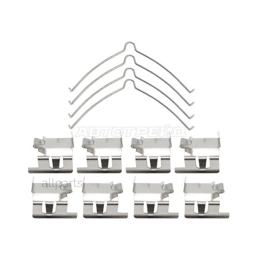 SAT ST-349-0002 Комплект монтажный тормозных колодок FR TOYOTA AVENSIS T220/COROLLA 10#/11#/PRIUS 1#