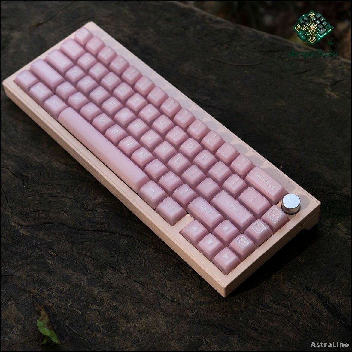 Эксклюзивный комплект из 160 кейкапов PBT для клавиатуры, изготовленных методом двойного литья в оттенке розовый нефрит