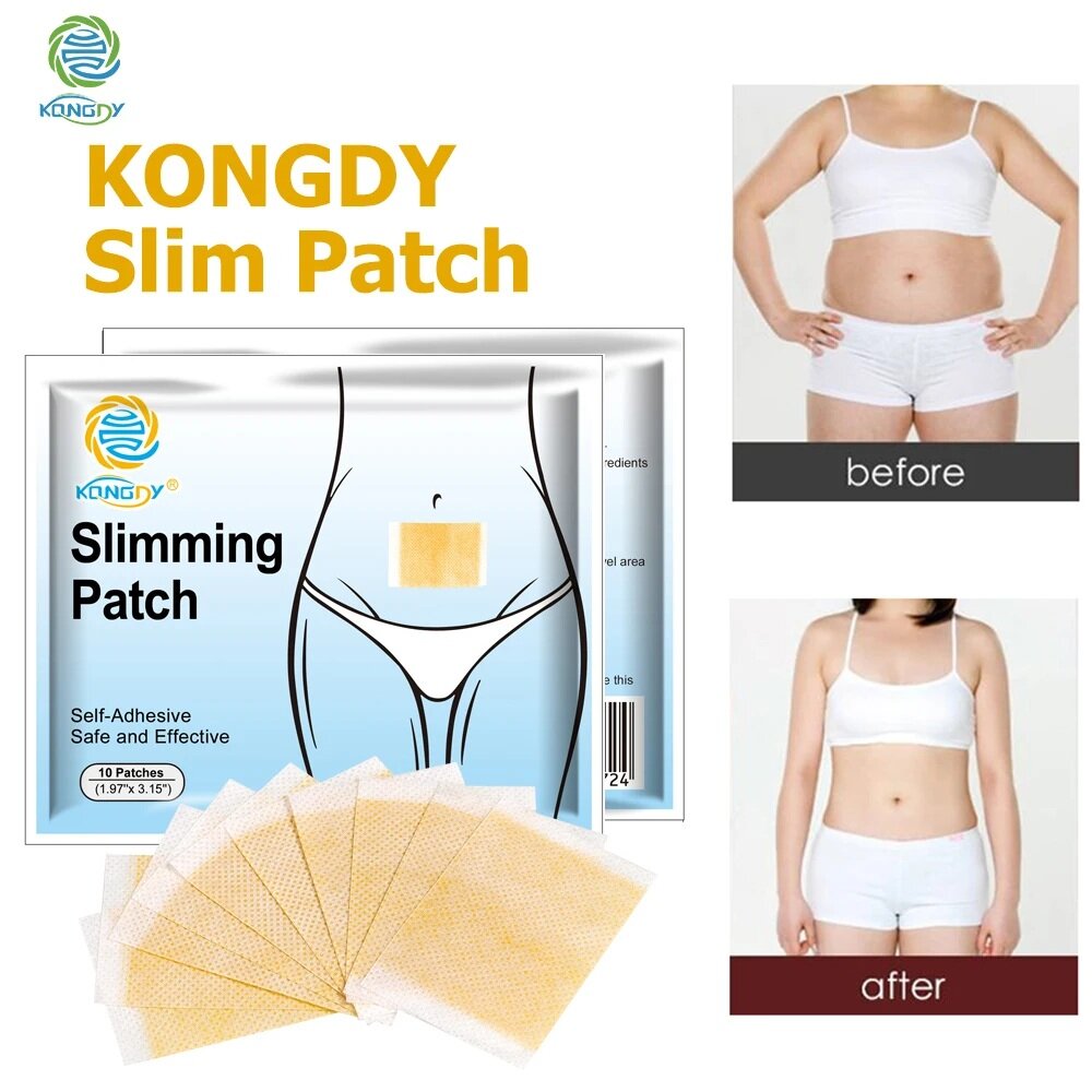 Пластырь для похудения Kongdy Slimming Patch, китайский, натуральный, 10 шт.