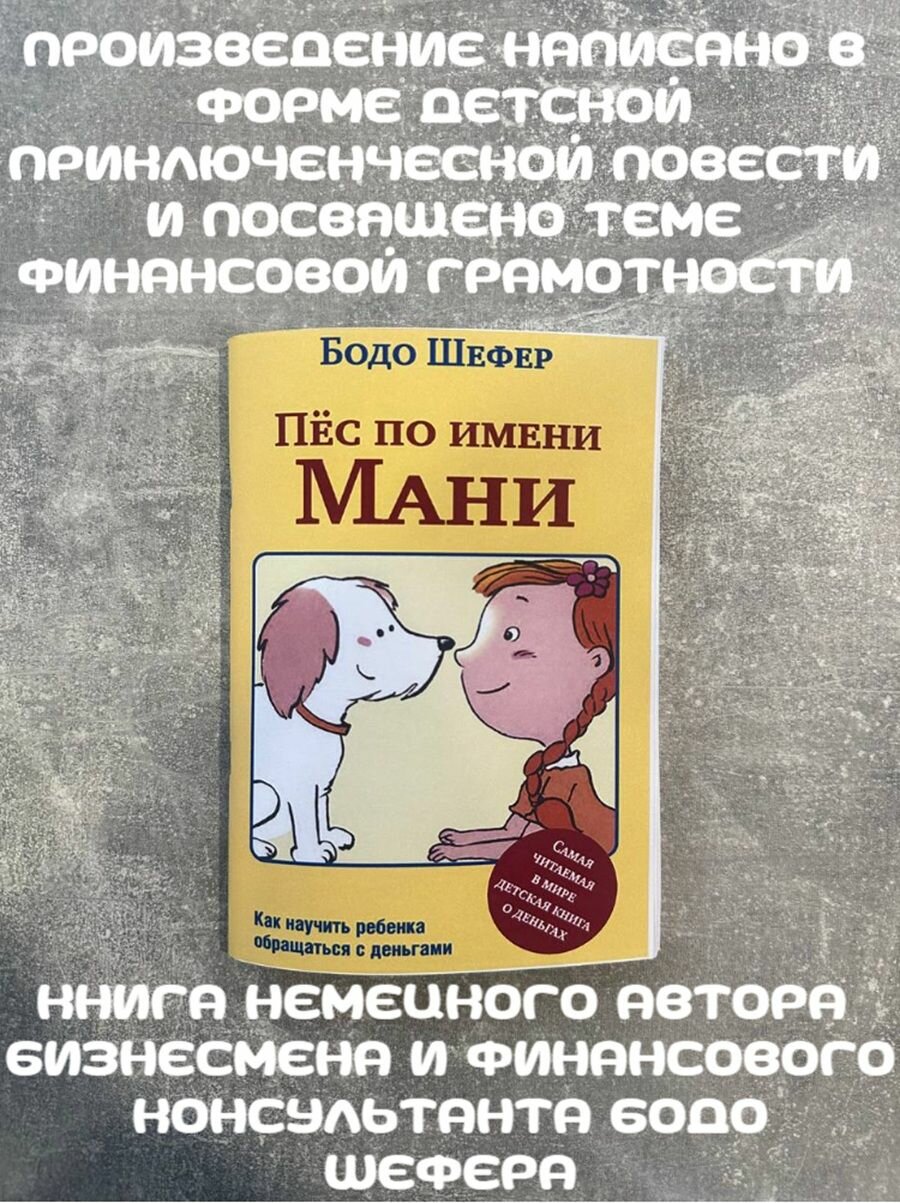 Пёс по имени Мани или Азбука денег (автор Бодо Шефер, книга по финансовой грамотности)