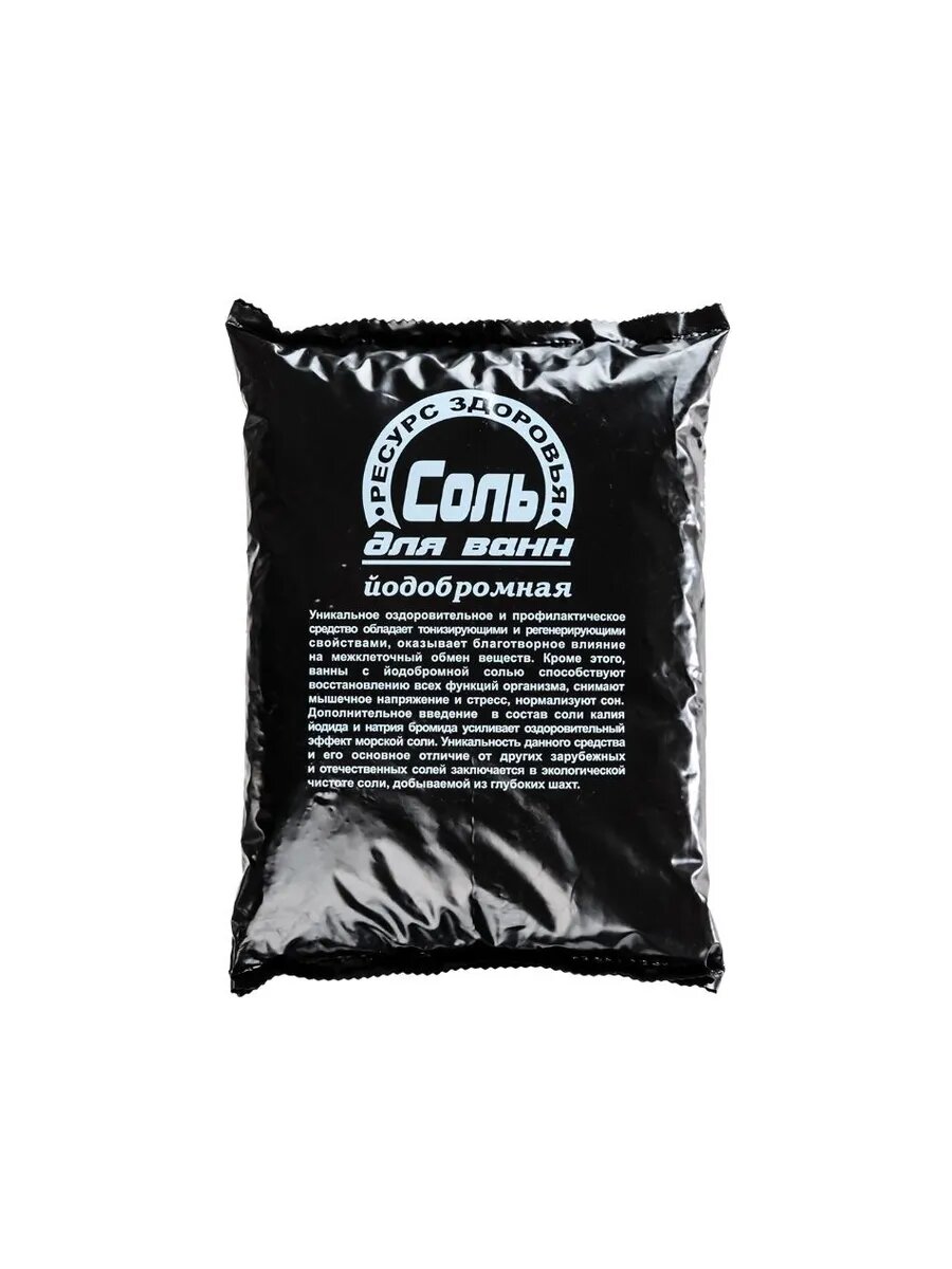 Ресурс здоровья Соль для ванн йодобромная, 1000 г, 1шт.