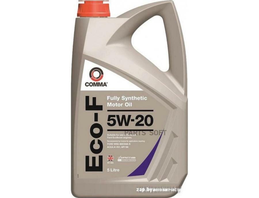 COMMA ECF5L COMMA 5W20 ECO-F (5L) масло моторное! синт.\ FORD WSS M2C948-B, ACEA A1/B1, API SN