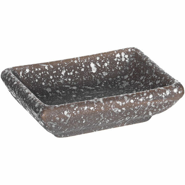 Соусник "Кунстверк", керамика, , L-85, B-60мм, матовый, черный