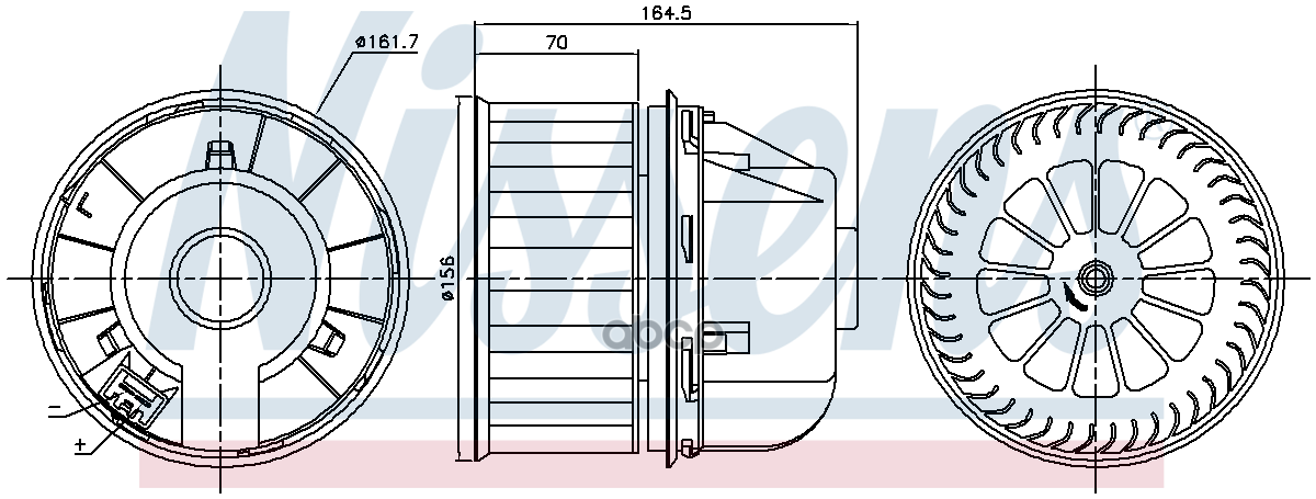 Мотор печки отопителя салона FORD Mondeo 07-15 Nissens арт. 87817