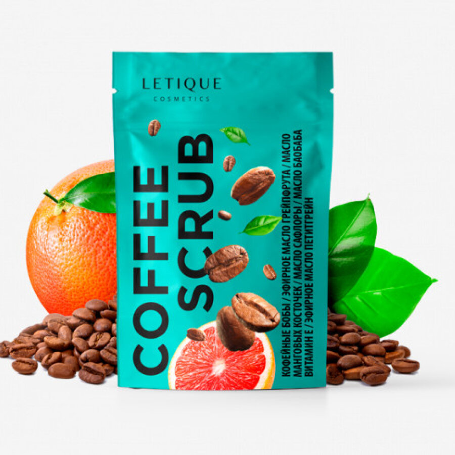 Скраб для тела Letique Cosmetics, кофе, 250 г