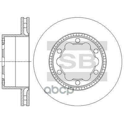 Диск Тормозной Mercedes Sprinter 06>/Vw Crafter (3/3.5/5T) 06> Задний Вент. Vag 2E0 615 601; Mercedes Benz 906 423 01 12; Mer.