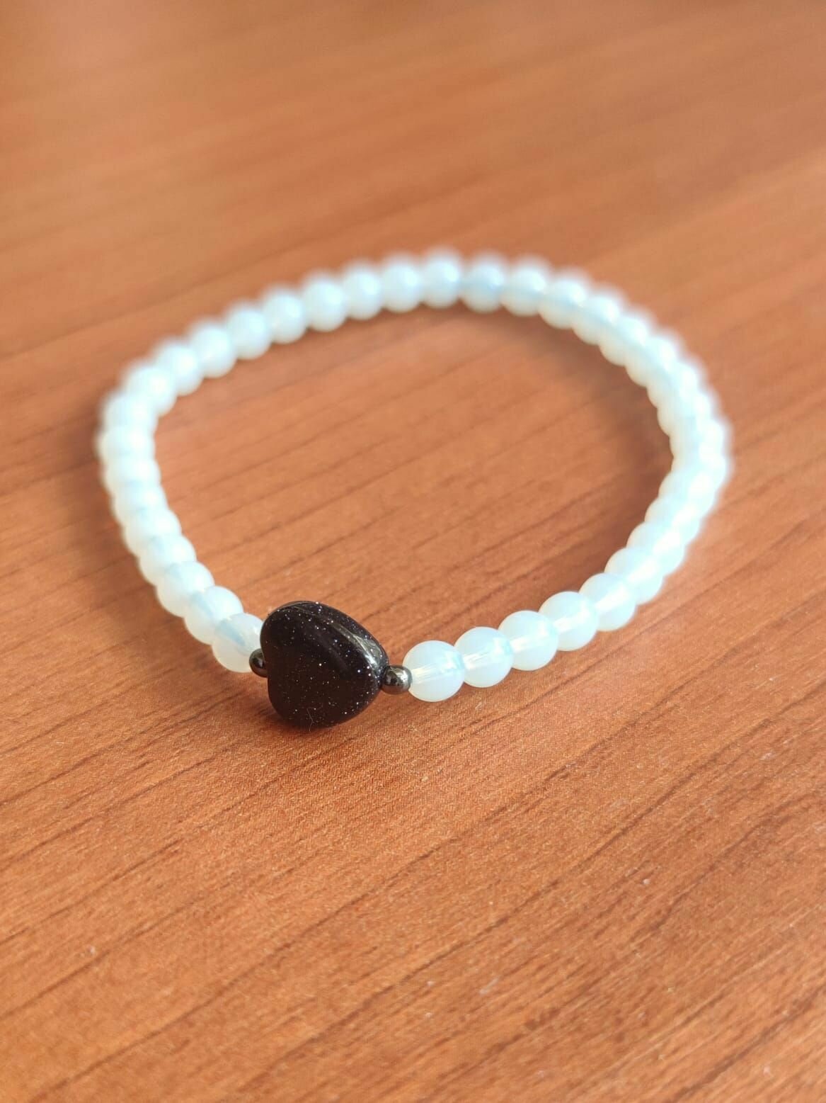 Браслет, авантюрин, лунный камень