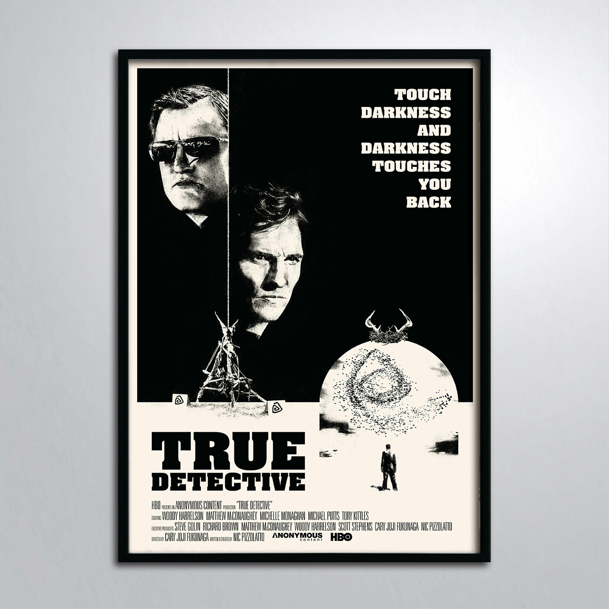 Постер без рамы/Настоящий детектив Вуди Харрельсон Журнал True Detective (А2/420х594)