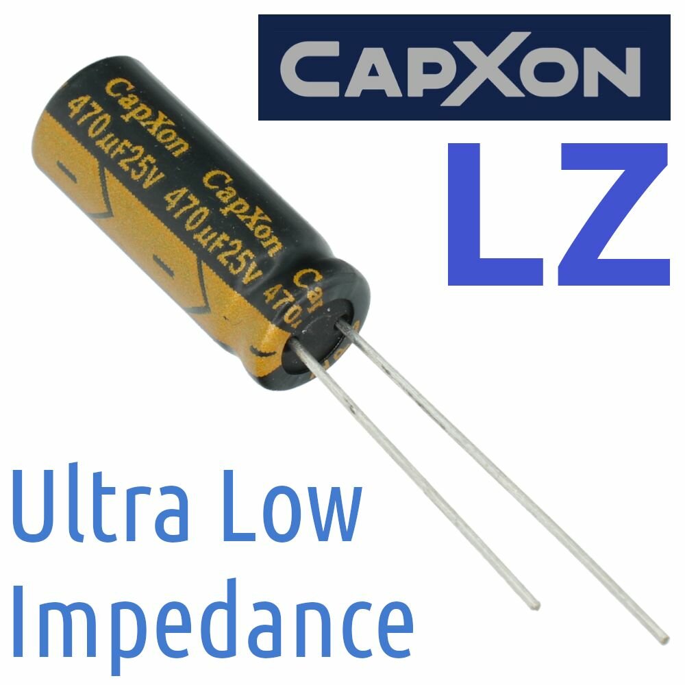 470мкФ 25В / LZ / 8х20 / 105 С / конденсатор электролитический (2шт)