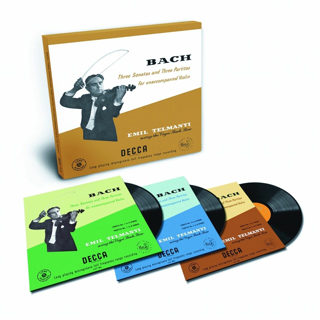 Виниловая пластинка Emil Telmanyi - Bach: Three Sonatas And Three Partitas, For Unaccompanied Violin. (Analogue) (LP) 2020. Analogphonic. 180 Gram Limited Edition.