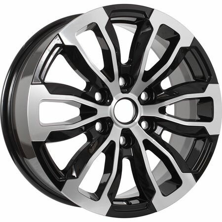 Колесный литой диск КиК Меконг R18x7.5 6x139.7 ET25 CB106.1 Almaz_black