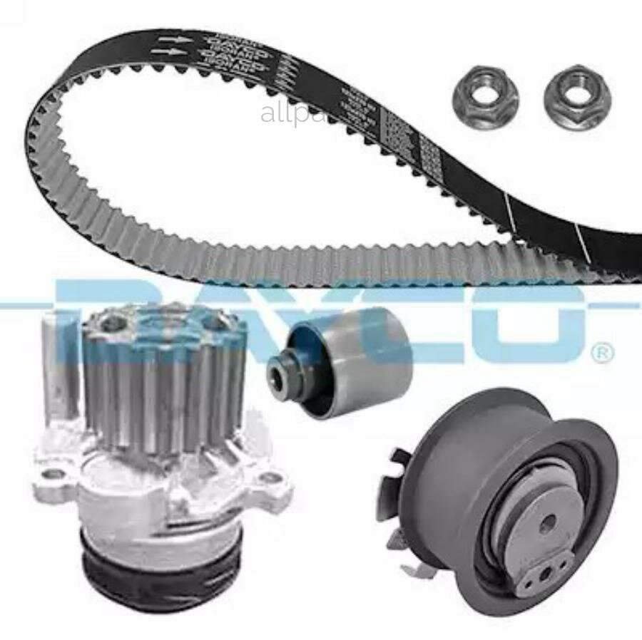 DAYCO KTBWP2961 Комплект ГРМ с водяным насосом AUDI: A3 1.9 TDI/1.9 TDI quattro 96-03, A3 2.0 TDI/2.0 TDI quattro 03-12, A3 Sportback 2.0 TDI/2.0 T