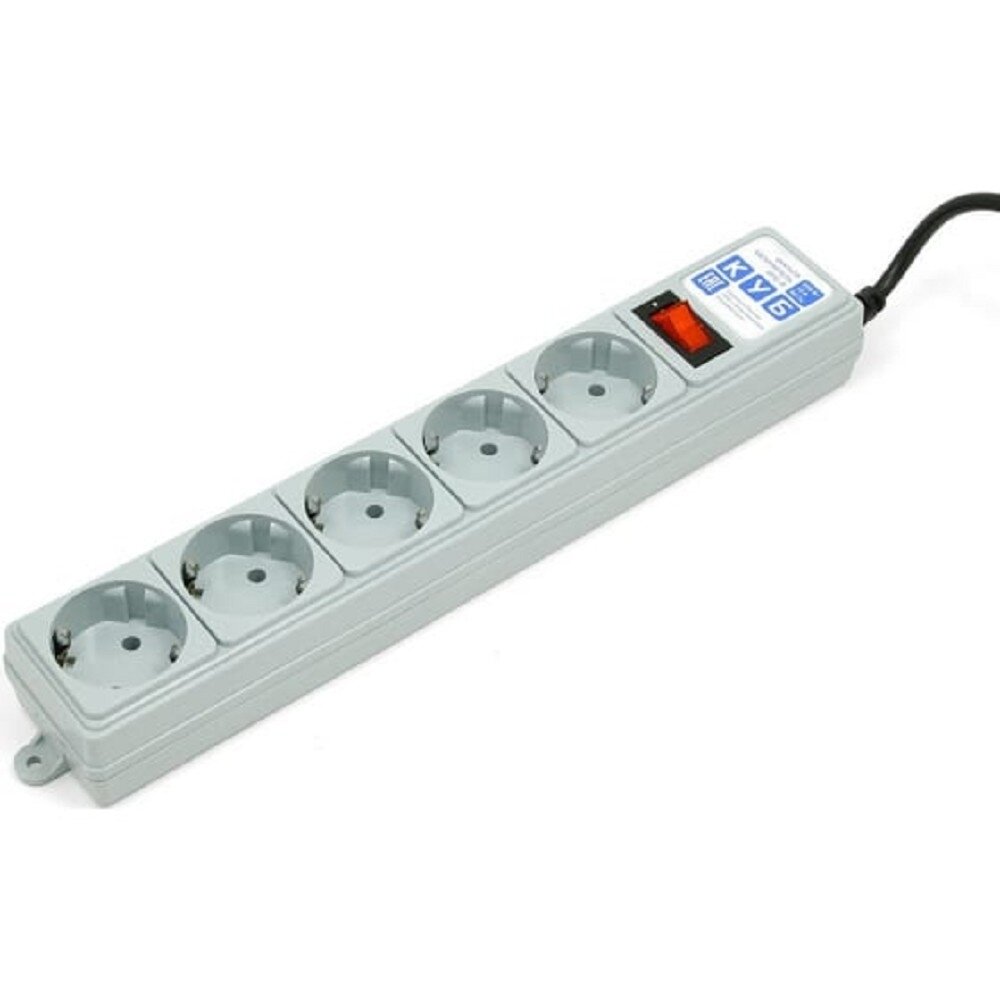 PowerCube Фильтр-удлинитель, 1.9м , 5 розеток (SPG-B-6), серый
