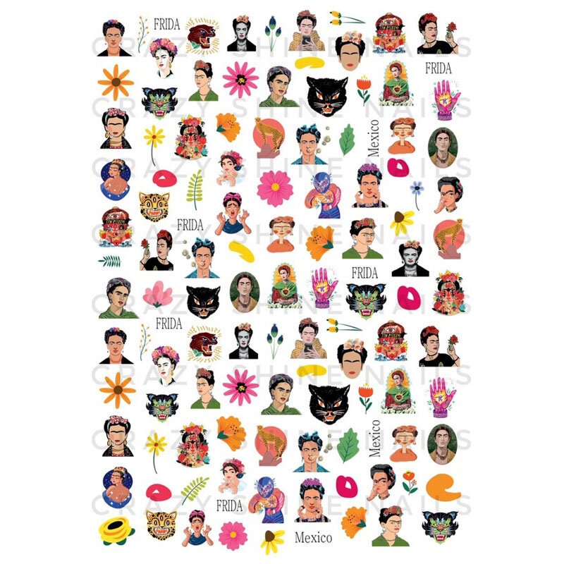 Слайдер-дизайн Crazy Shine Nails №2105 Фрида