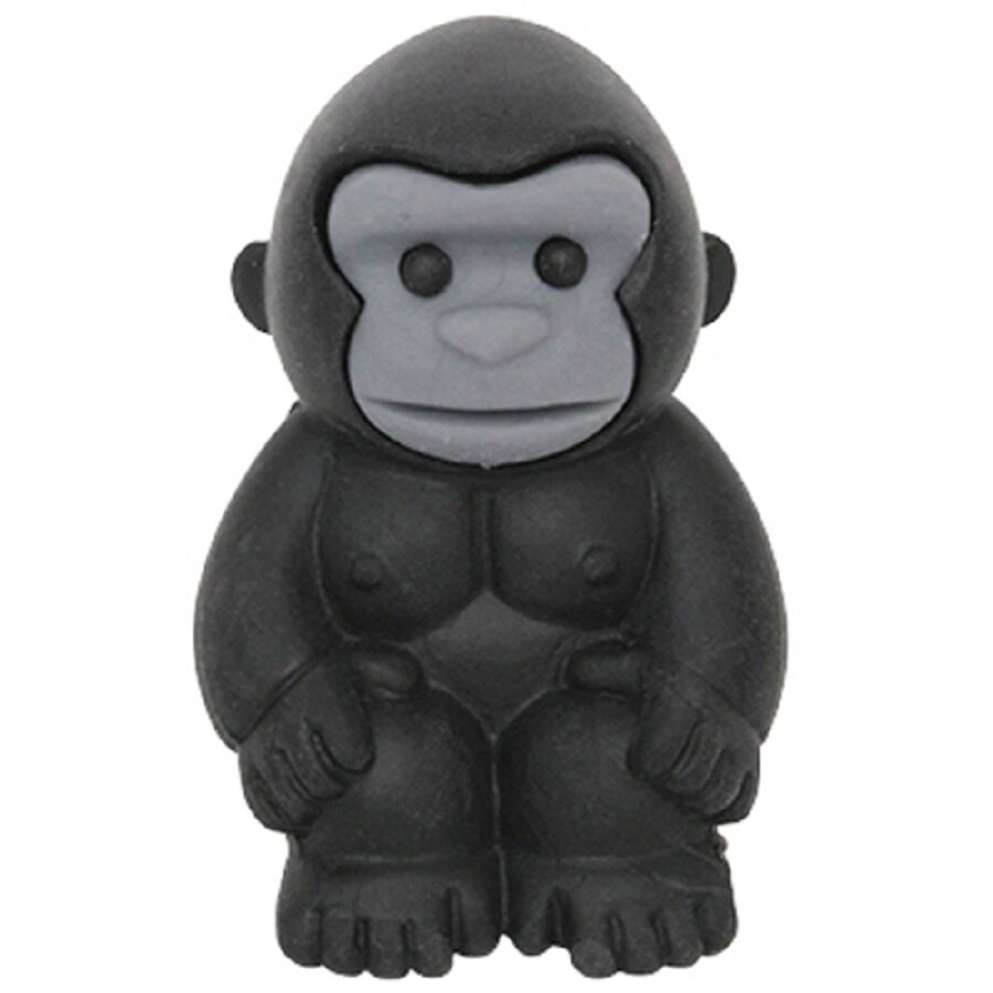 IWAKO Ластик канцелярский конструктор обезьяна черная серии сафари 1 шт