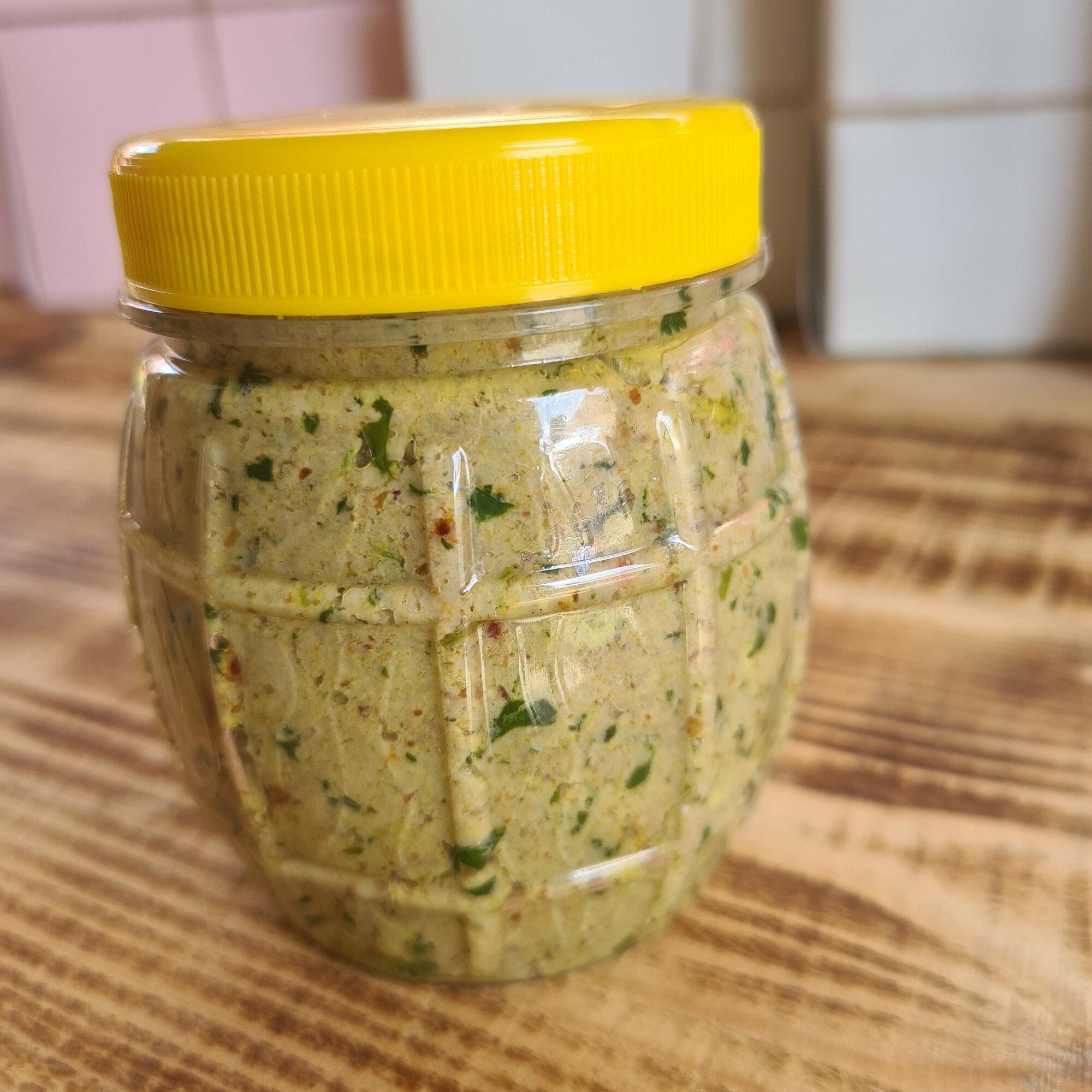 Ореховая Аджика (не острая, в пластиковой баночке, вкусная намазка из грецкого ореха) баночка 200мл