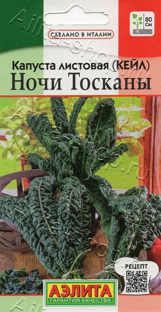 Капуста листовая (кале) Ночи Тосканы (3 упаковки), семена