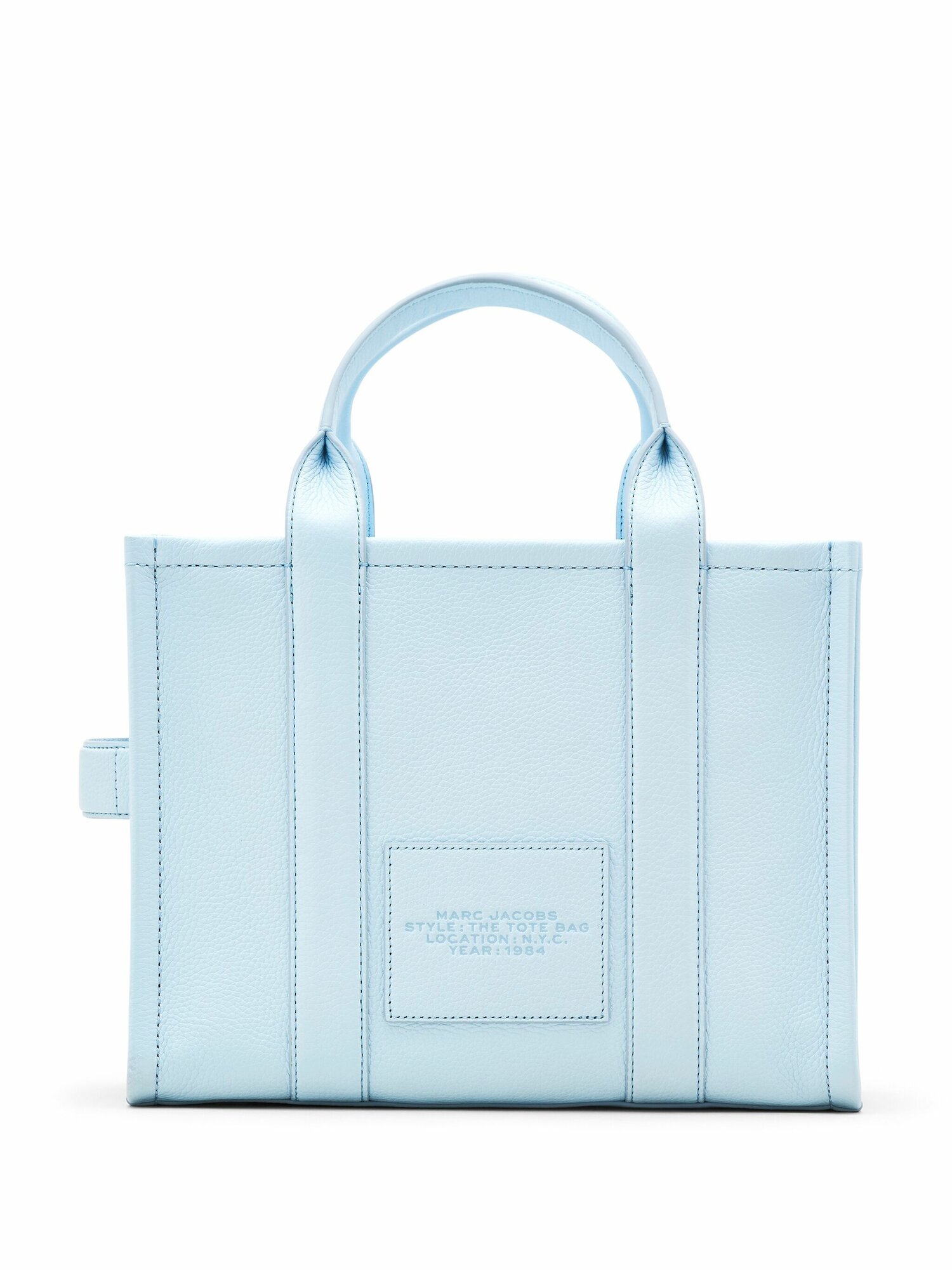 Сумка MARC JACOBS The Leather Medium Tote, синий — фото 1