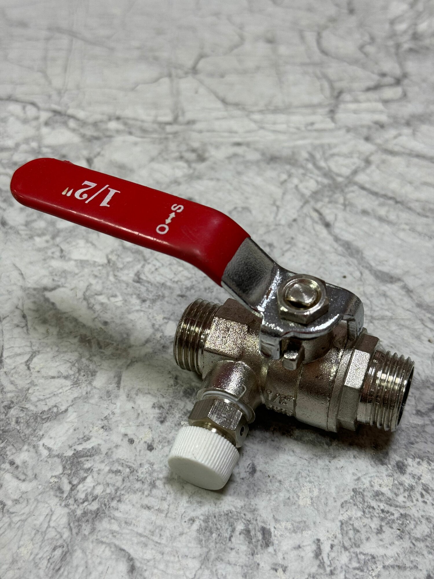 Кран шаровый 1/2" Remer с краном Маевского (ш-ш)