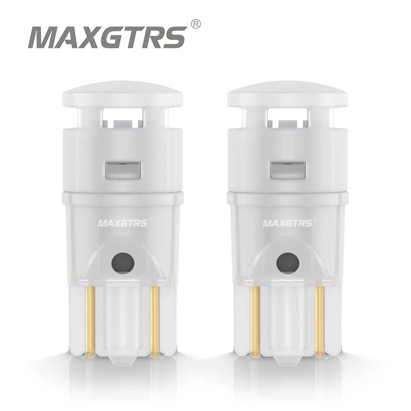 2x T10 W5W Светодиодные лампы Canbus 168 194 2016 SMD Клиновой 10-30 В Парковочный фонарь Желтый