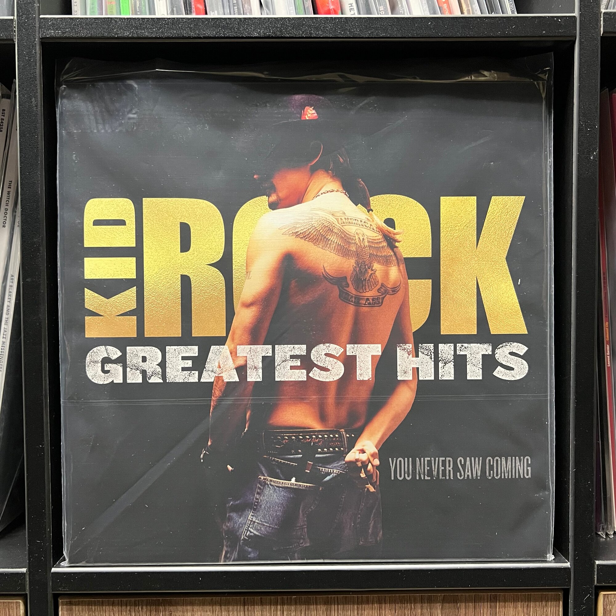 Виниловая пластинка KID ROCK - Greatest Hits You Never Saw Coming (mint, not sealed, "cowboy" gold vinyl 2xLP + insert) LP Винил