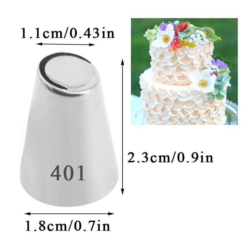 Насадка для крема 401, белая, для торта