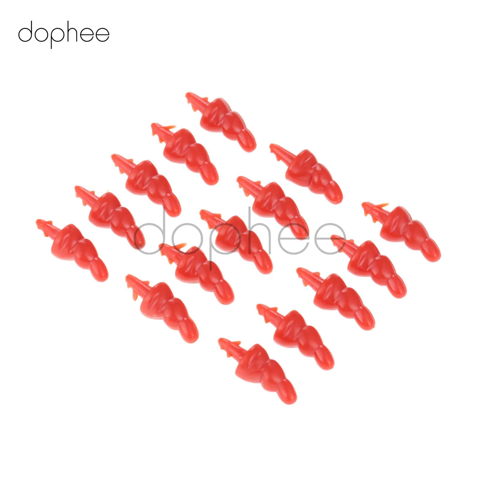 Пластиковые носы для кукол Dophee 100 шт Красный, XL 50pcs 9 by16mm