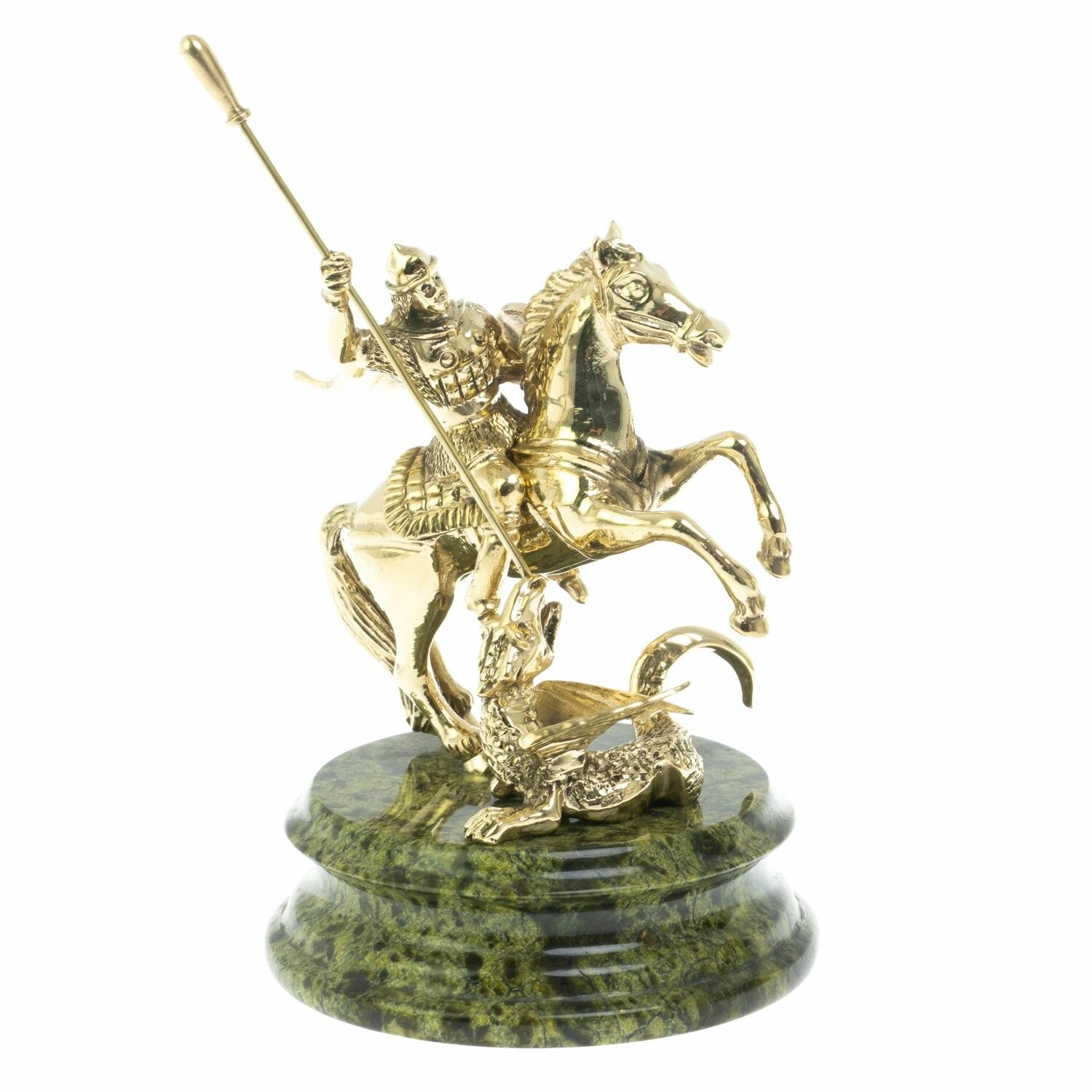 Статуэтка "Георгий Победоносец" на змеевике 128657