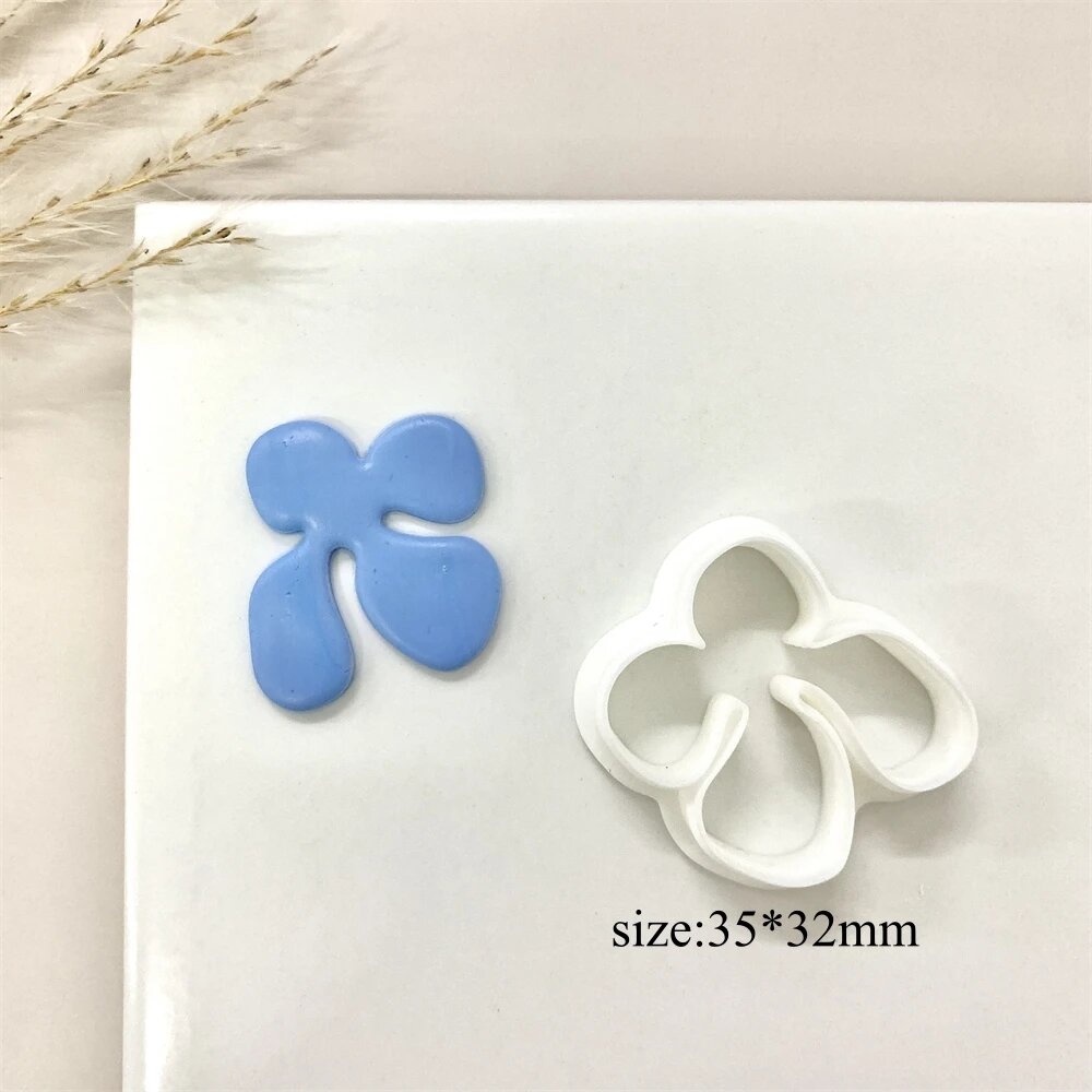 Геометрический резак из полимерной глины, нерегулярные круглые овальные резаки для сережек, форма для сережек, принадлежности для глины, ручная работа, сделай сам, ювелирные инструменты