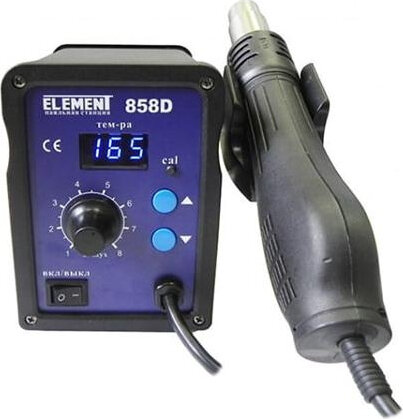 Станция ELEMENT ELEMENT 858D Станция термовоздушная (фен паяльный) 1шт