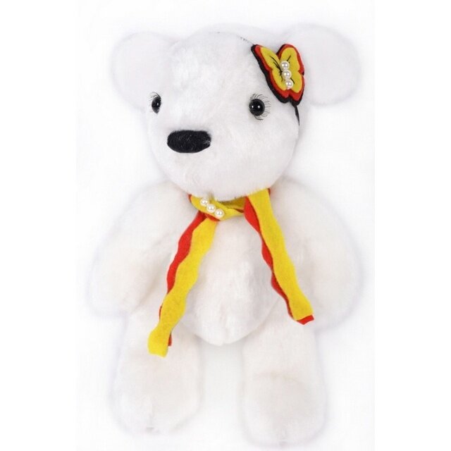 Набор для создания игрушки Мехомания "Белая медведица" из меха, выкройка