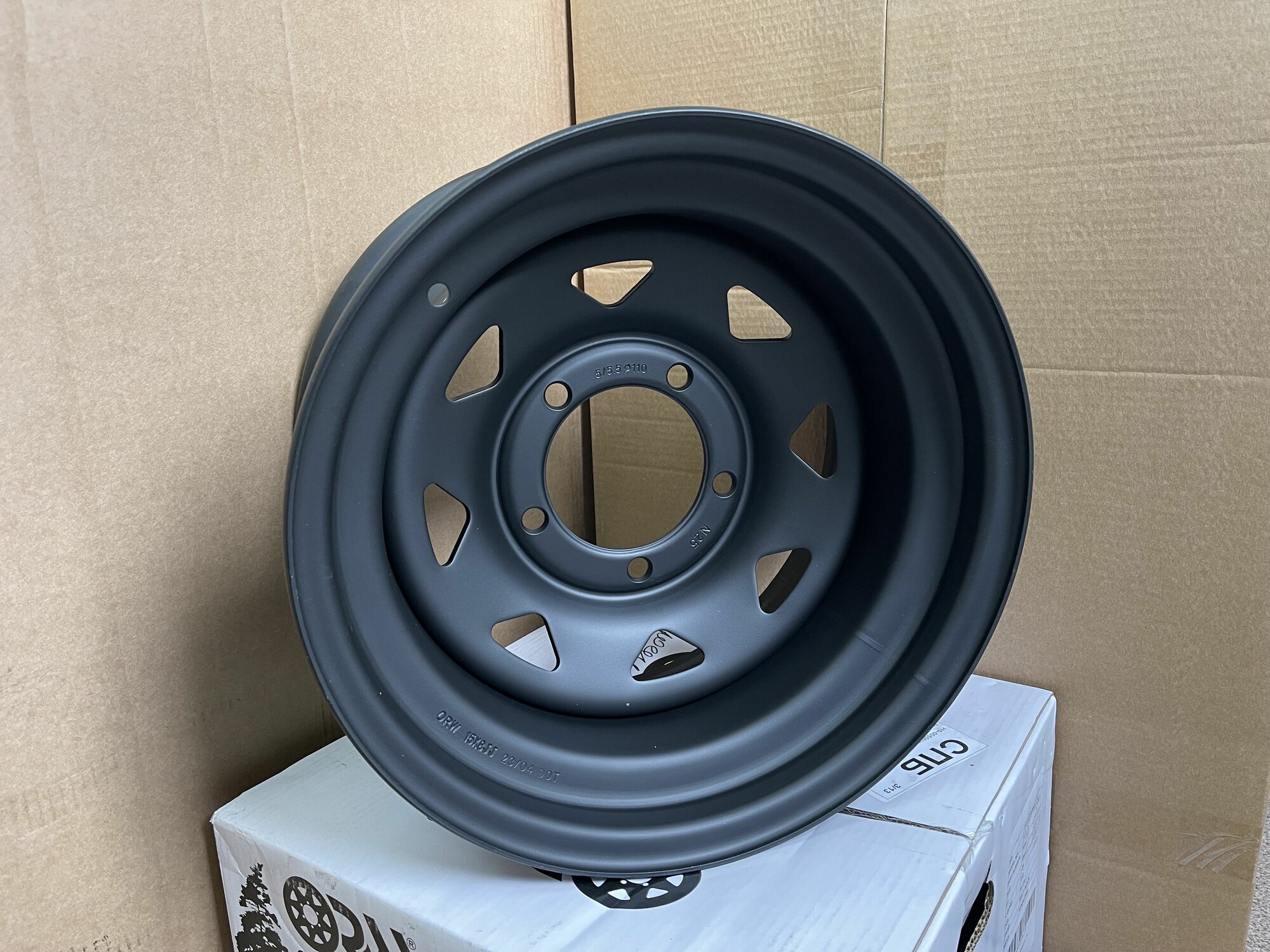 Диск УАЗ R15 матовый стальной off-road усиленный, вылет et-25