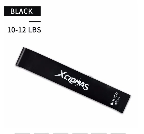 XC LOHAS Резиновые ленты для йоги 4 уровня Черный, Men Extra Light