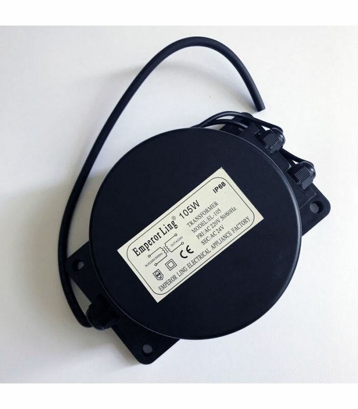 Блок питания, 220-24 В АC, 105 Вт, влагозащищенный IP67 преобразователь для светодиодной продукции (ленты, светильников)